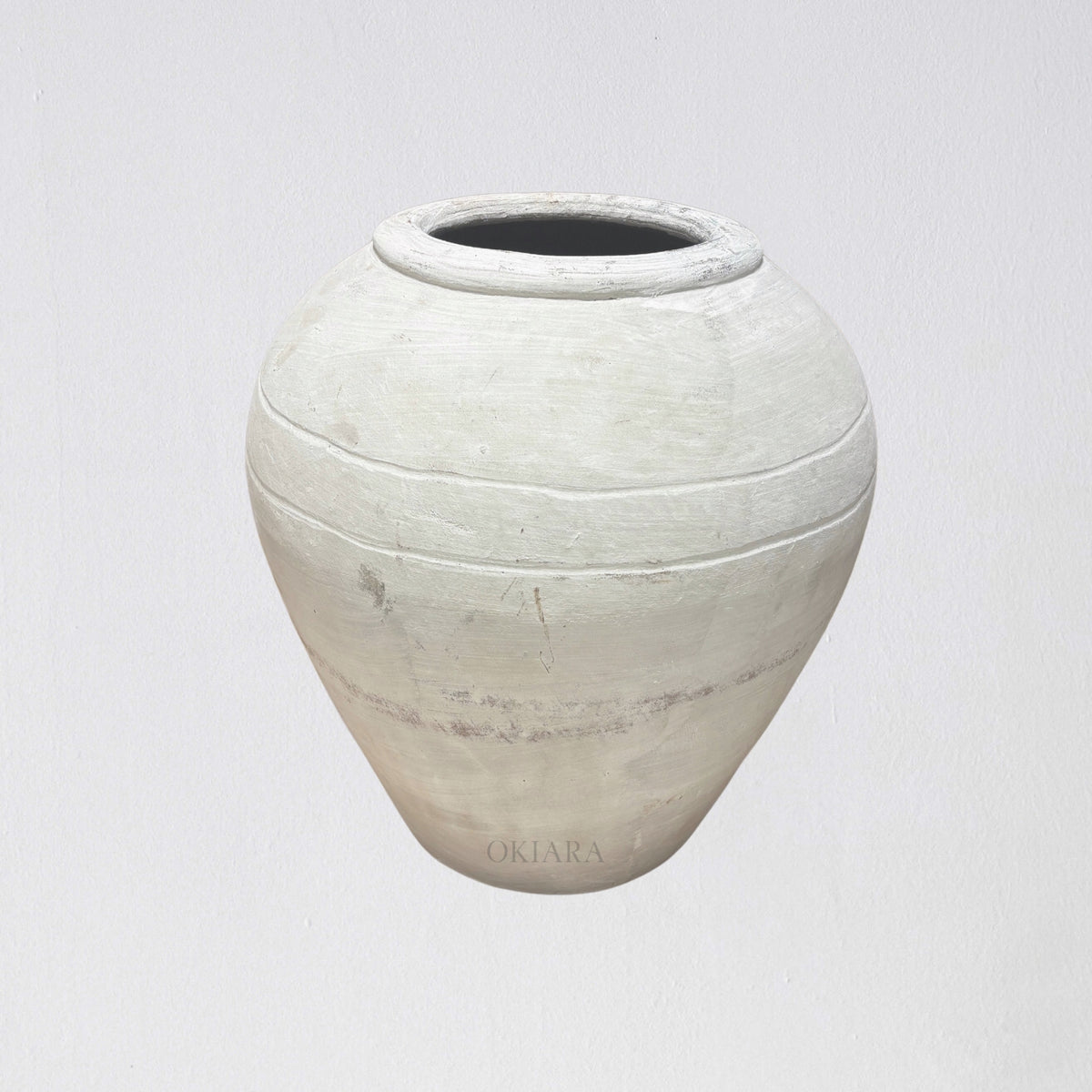 Omari Vessel Large | Natural white - Okiara